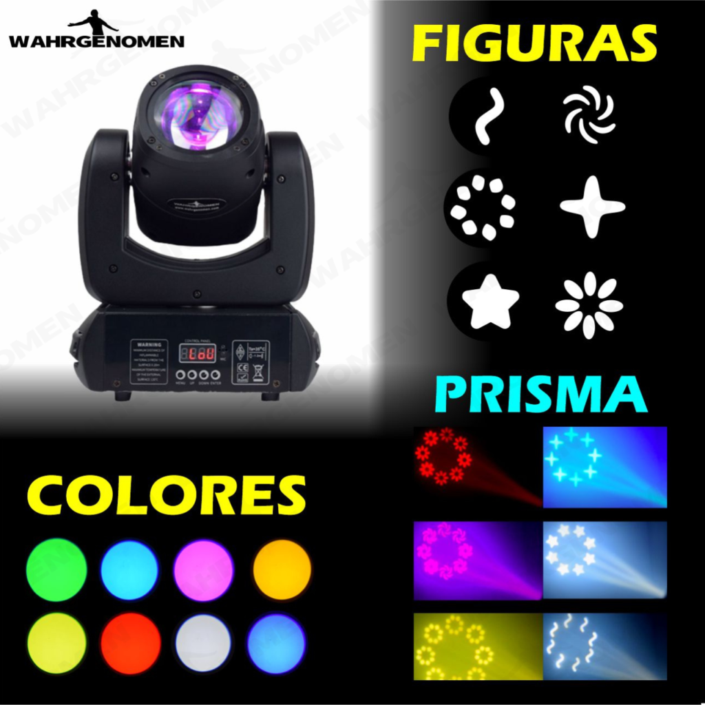 ULTRASPOT Cabeza Movil Robotica Luz Dj Spot Led Disco Dmx